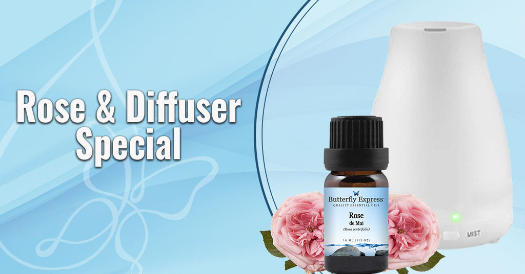 Rose & Diffuser Special – Butterfly Express Quality Essential Oils
