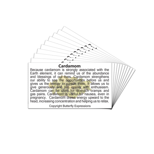 Cardamom Essential Oil Product Cards – Butterfly Express Quality ...